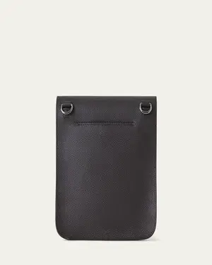 Akris Anouk Leather Messenger Crossbody Bag - Mocca