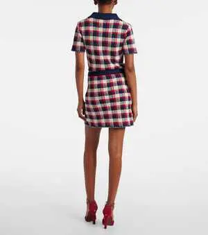 Valentino Garavani Checked Cotton Miniskirt