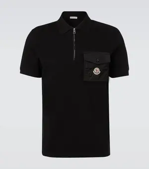 Men's Moncler Black Polos