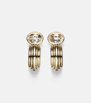 STONE AND STRAND Pavillion 14kt Yellow Earrings With Topazes - Gold