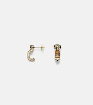STONE AND STRAND Pavillion 14kt Yellow Earrings With Topazes