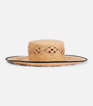 Loro Piana Artemisia Raffia Sun Hat - Beige