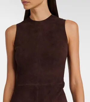 Stouls Eva Suede Minidress - Brown
