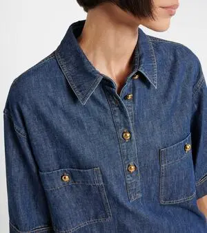 Valentino Garavani Denim Shirt Dress