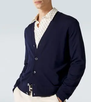 TOM FORD Wool Cardigan - Blue