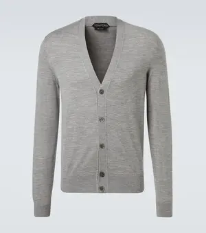TOM FORD Wool Cardigan - Grey