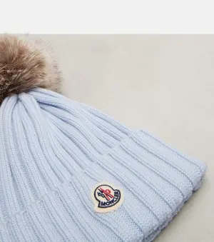 Moncler Ribbed-knit Virgin Wool Beanie