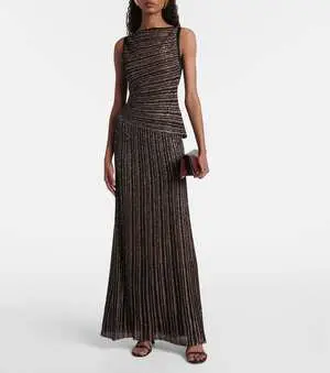 Missoni Zig Zag Sequined Maxi Skirt - Multicoloured