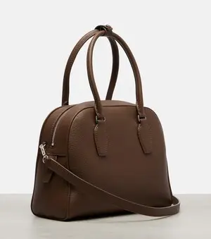 THE ROW India 10 Small Leather Tote Bag - Brown