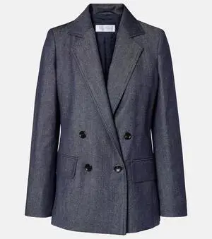 Max Mara Locarno Virgin Wool Jacket - Blue