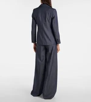 Max Mara Locarno Virgin Wool Jacket - Blue