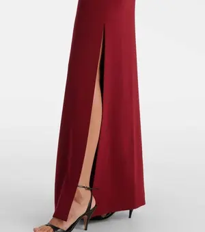 Max Mara Draped Maxi Dress - Red
