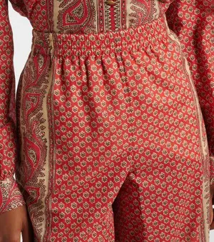 Valentino Garavani Printed Wide-leg Pants