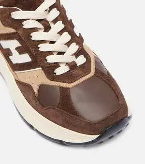 Hogan H669 Leather And Suede Sneakers