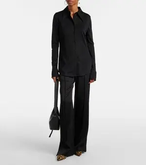 JIL SANDER Pointy Leopard-print Calf Hair Mules