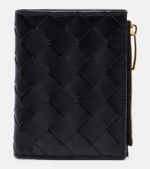 Bottega Veneta Intrecciato Leather Bifold Wallet - Black