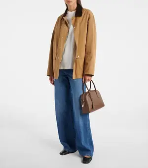 THE ROW India 10 Small Leather Tote Bag - Brown