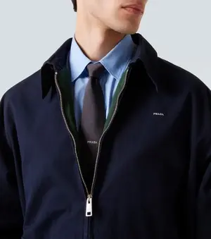 Prada Logo Silk Tie