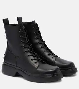 TOD'S Leather Combat Boots