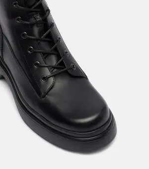 TOD'S Leather Combat Boots