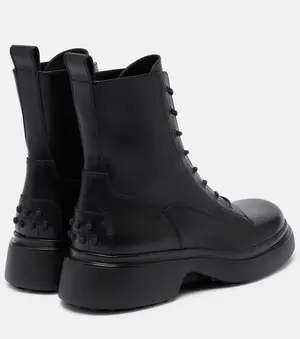 TOD'S Leather Combat Boots