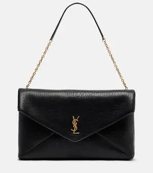 Saint Laurent Cassandre Xxl Leather Shoulder Bag - Black