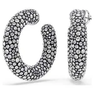 SWAROVSKI Sublima Hoop Earrings - White
