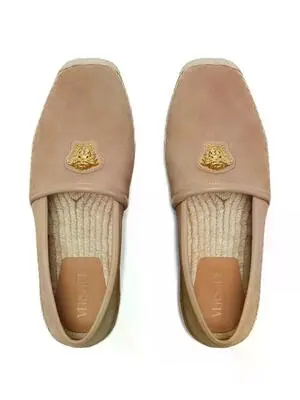 Versace La Medusa Suede Slippers