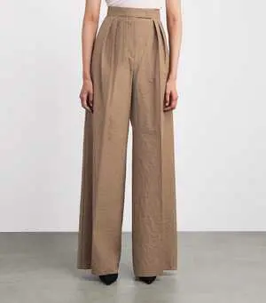 Max Mara Virgin Wool Wide Leg Trousers