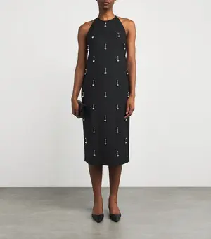 Stella McCartney Wool Embellished Midi Dress