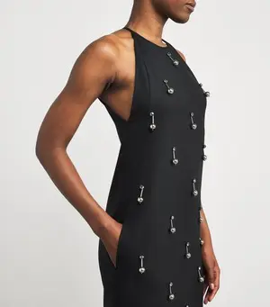 Stella McCartney Wool Embellished Midi Dress