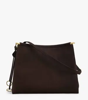 Alaïa Medium Le Click Square Nubuck Shoulder Bag - Brown