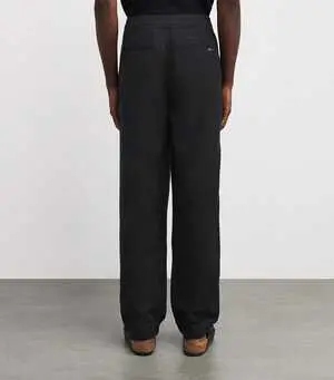 7 For All Mankind Lyocell-blend Elasticated Trousers - Black