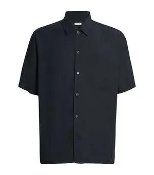 SAMSOE SAMSOE Lyocell Vertical-stitch Shirt