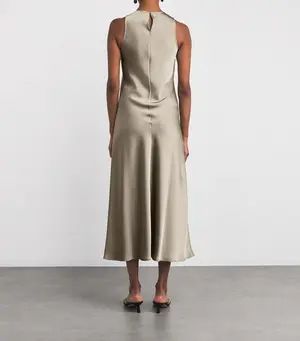 Max & Co. Satin Sleeveless Midi Dress