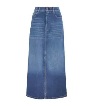 Max Mara Denim Maxi Skirt