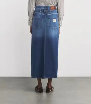 Max Mara Denim Maxi Skirt