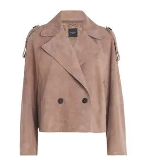 Women's A-Line Suede Coats