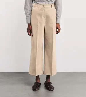 Max Mara Cotton Straight Trousers