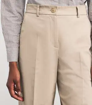 Max Mara Cotton Straight Trousers