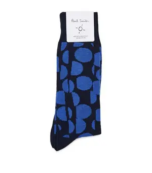 Paul Smith Organic Cotton-blend Socks - Blue