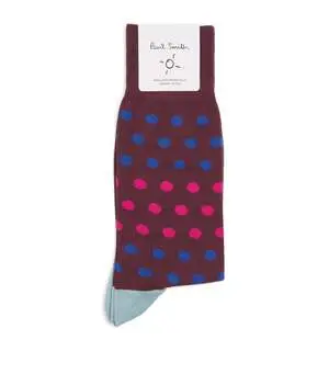 Paul Smith Cotton-blend Kingston Socks - Red