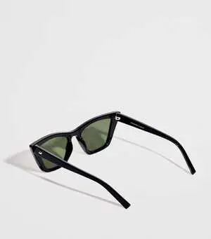 Le Specs Velodrome Cat Eye Sunglasses - Black