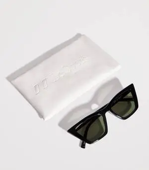 Le Specs Velodrome Cat Eye Sunglasses - Black