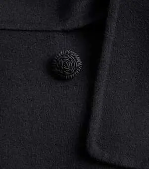 Valentino Garavani Virgin Wool-cashmere Belted Fur Coat