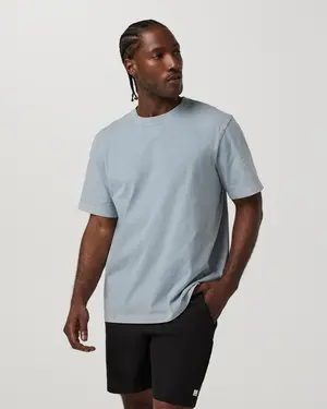 Vuori Short Sleeve Heavyweight T-shirt Relaxed Fit - Raindrop Garment Dye
