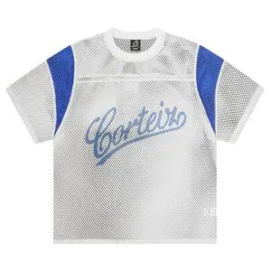 CORTEIZ Open Mesh Panel Jersey - White