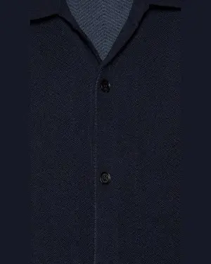 MAURIZIO BALDASSARI Herringbone Knit Overshirt