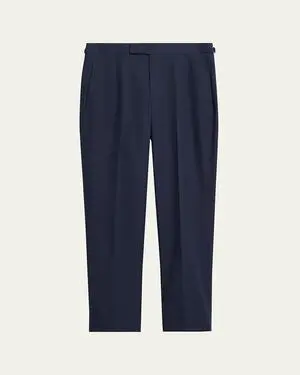 Anderson & Sheppard Flat-front Trousers - Dk Navy