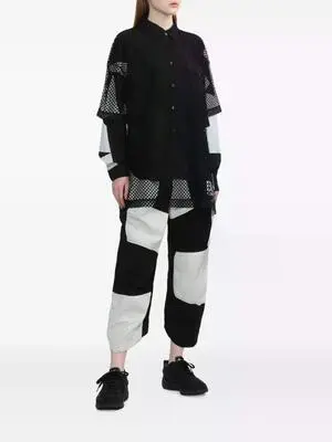 Comme Des Garçons Mesh-panel T-shirt